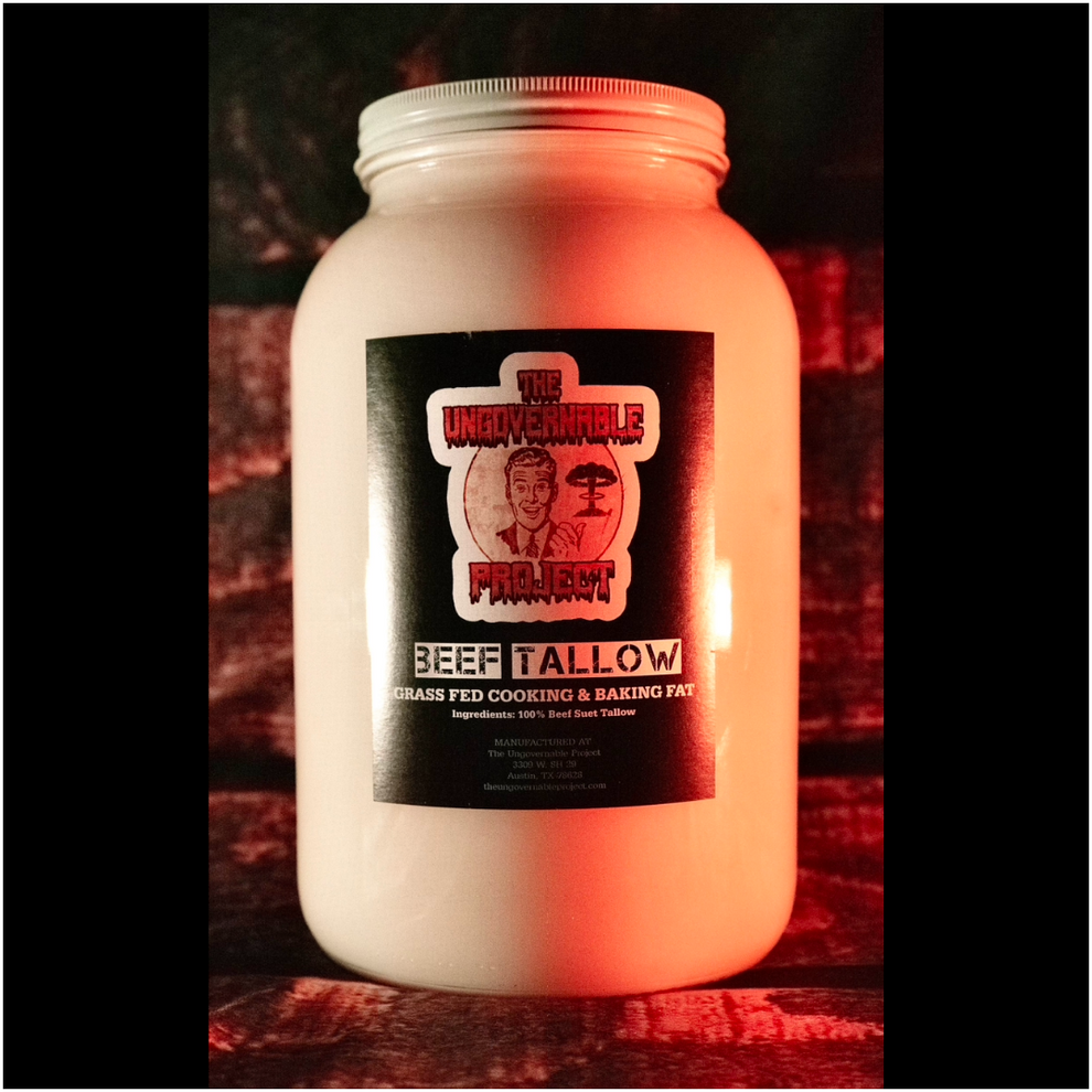 1 Gallon Beef Suet Tallow | The Ungovernable Project